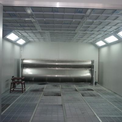 China Stainless Steel Water Curtain Spray Booth Continuous Flow Of Water To Capture Sticky Paint Overspray for sale