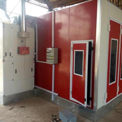 China 380V Industrial Automotive Paint Booth Mobile Auto Paint Booth With LED Lights for sale