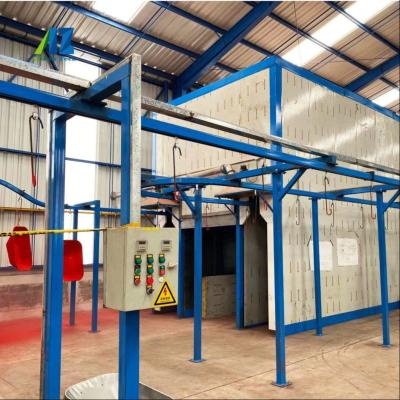 China Innovative Powder Coating Conveyor Systems 50Hz Automatic Powder Coating Line For Complex Item for sale