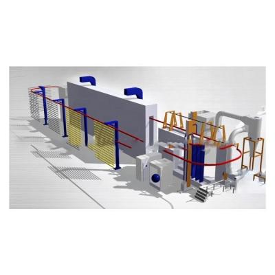 China Custom Overhead Conveyor Coating Line Finish Line Powder Coating for sale