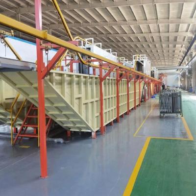 China Complete Turnkey Automated Overhead Conveyor Powder Coating Line with Tunnel Oven & Cyclone Recovery for sale