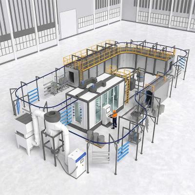 China Integrated Automated Powder Coating Lines | Modular Finishing Systems for sale