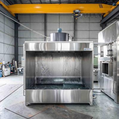 China High-Efficiency Stainless Steel Water Curtain Spray Booth for Superior Air Quality for sale