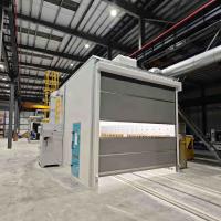 China Heavy-Duty Industrial Spray Booth with Rail Transport System | CoatTech for sale