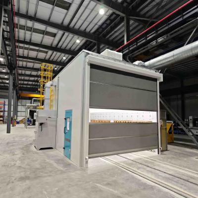 China Heavy-Duty Industrial Spray Booth with Rail Transport System | CoatTech for sale