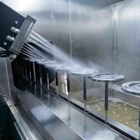 China Automatic Spindle Rotating Spray Coating Lines Surface Finishing for sale