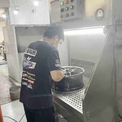 China Industrial Stainless Steel Downdraft Sanding Booth for Alloy Wheel Repair  for sale