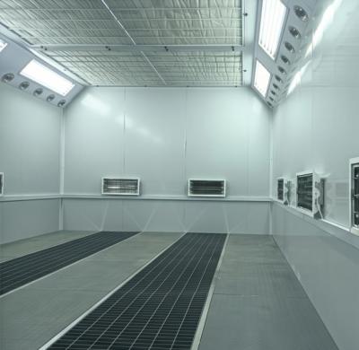 China Premium Downdraft Spray Paint Booth with Integrated Infrared Curing System for sale