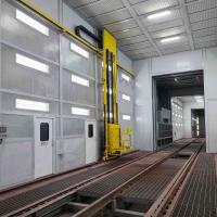 China Heavy-Duty Automated Vertical Lift Enclosure Doors for Industrial Spray Booths & Blasting Chambers for sale