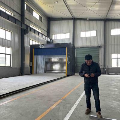 China Extended-Length Industrial Coating Enclosure with High-Volume Exhaust for sale