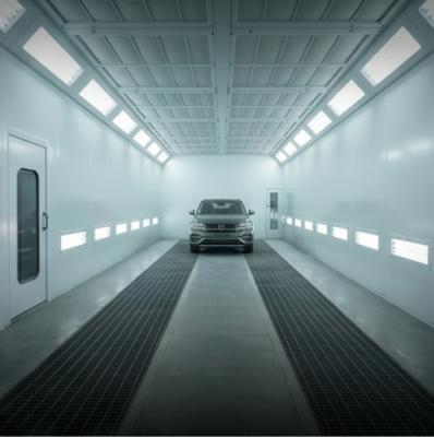 China Automotive Spray Booth with Sliding Doors | Space-Saving Paint Cabin for sale