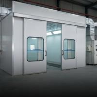 China Automotive Spray Booth with Sliding Doors | Space-Saving Paint Cabin for sale