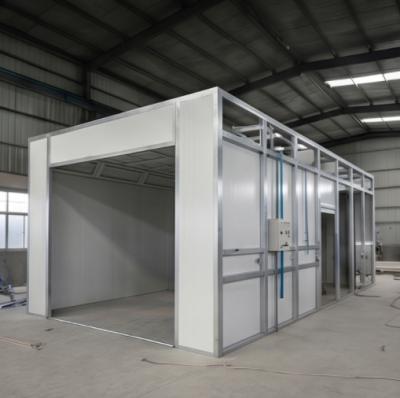 China Modular Spray Booth Framework | Pre-Fabricated Paint Cabin Enclosure for sale