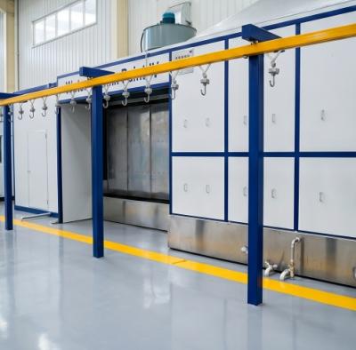 China Advanced Water Curtain Paint IV Booth Automated Liquid Coating Line for sale