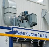 China Advanced Water Curtain Paint IV Booth Automated Liquid Coating Line for sale