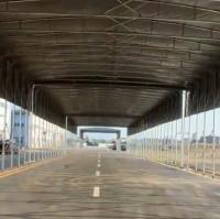 China Heavy-Duty Rigid Rail-Mounted Movable Blasting Shelter for sale