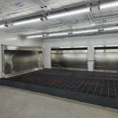 China Stainless Steel Water-Curtain Spray Booth for Industrial Coating for sale