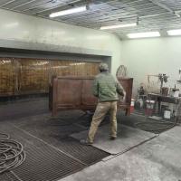 China Water Curtain Spray Booth & Flash-off Drying System for Solid Wood Furniture for sale