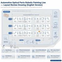 China Automotive Optical Parts Robotic Painting Line for sale