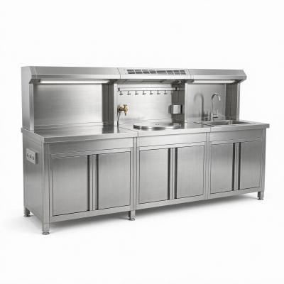 China 3 m Paint Mixing & Spray Workbench with 200 mm Turntable for sale