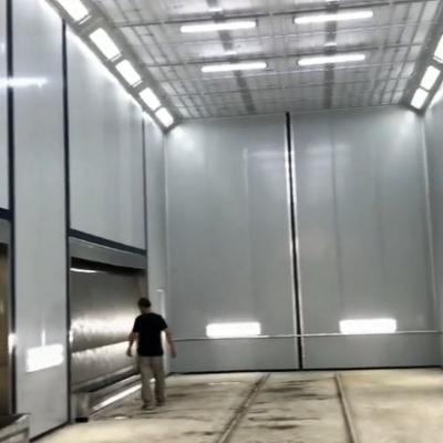 China Inside a Large Spray Booth | Walls, Lighting, Doors – CoatTech for sale