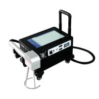 China 0.4mm Depth Portable Fiber Laser Marking Machine 20W Hand Held Laser Marker for sale