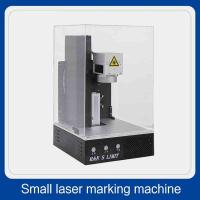 China 0.1mm Characters Desktop Laser Marker 10W Table Top Laser Marking Machine for sale