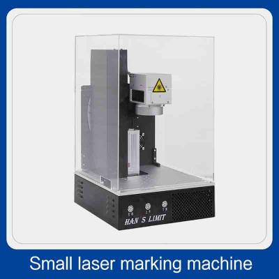 China 0.1mm Characters Desktop Laser Marker 10W Table Top Laser Marking Machine for sale