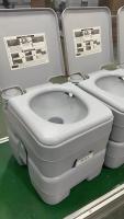 China Adult Size Square Toilet Bowl Shape Portable Toilet for Outdoor Recycled Material for sale