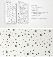 China Irregular Shape PVC/Vinyl Faced Acoustical Gypsum Ceiling Board with 780kg/M3 Density for sale
