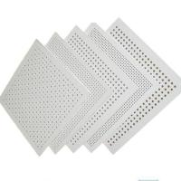 China Irregular Shape PVC/Vinyl Faced Acoustical Gypsum Ceiling Board with 780kg/M3 Density for sale