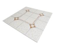 China Easy to Clean 3D PVC Composit Wall Board for Decoration Materials in 500mmx500mm Size for sale