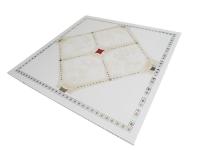 China Parlor Wall and Ceiling Decorative 500mmx500mm PVC Composit Panel with 3D Design for sale