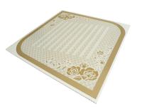 China Parlor Wall and Ceiling Decorative 500mmx500mm PVC Composit Panel with 3D Design for sale