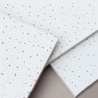 China Acoustic Sound Absorption Mineral Fiber Wool Drop Ceiling Tile in 300*600 for Office for sale