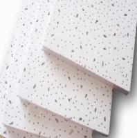 China Acoustic Sound Absorption Mineral Fiber Wool Drop Ceiling Tile in 300*600 for Office for sale