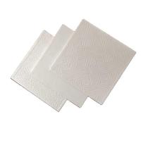 China 7mm-15mm Thickness Acoustical PVC Gypsum Suspended Ceiling Tiles with 900kg/M3 Density for sale