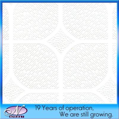 China Acoustical Sound PVC Gypsum Suspended Ceiling Tiles Thickness 7mm-15mm for sale