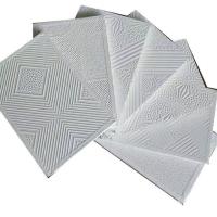 China Hotel Wall/Ceiling Improvement Acoustical PVC Gypsum Ceiling Tiles 7mm-15mm Thickness for sale