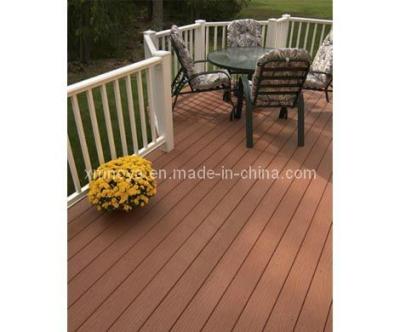 China Garden Flooring Decoration WPC Wood Composite Decking Board 450*75*18mm in Brown Color for sale