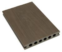China Garden Flooring Decoration WPC Wood Composite Decking Board 450*75*18mm in Brown Color for sale