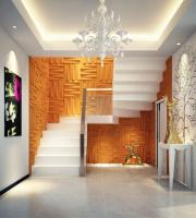 China Indoor Waterproof Plastic 3D Panel for Wall / Ceiling Decoration Size 460mm*460mm for sale