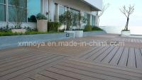 China Outdoor Garden Wood Plastic Composite WPC Floor Decking with Fast Installation for sale