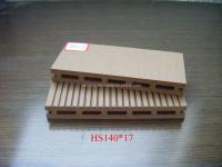 China 140mm*17mm WPC Decking for Outdoor Garden Flooring Customized and Eco-Friendly Design for sale