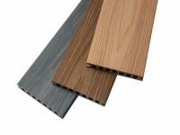 China Wood Plastic Composite WPC Fence and Pergola Decorative Pillar Brown Surface Finished for sale