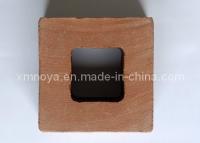 China Wood Plastic Composite WPC Fence and Pergola Decorative Pillar Brown Surface Finished for sale