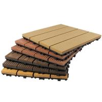 China Grain Optional Synthetic WPC DIY Decking Tiles for Outdoor Floor Decor in Custom Length for sale