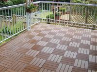 China Grain Optional Synthetic WPC DIY Decking Tiles for Outdoor Floor Decor in Custom Length for sale