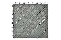 China Grain Optional Synthetic WPC DIY Decking Tiles for Outdoor Floor Decor in Custom Length for sale