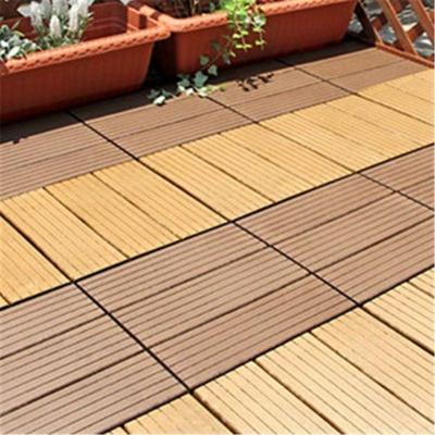China Discount WPC Garden Decking Flooring with Engineered Wood Plastic Composite Materials for sale